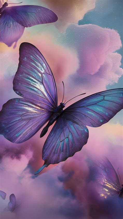 خلفيات فراشات باللون البنفسجي In 2024 Butterfly Wallpaper Pretty
