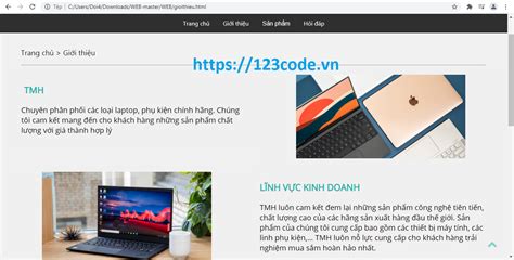 Share code website bán máy tính viết bằng html css siêu đẹp