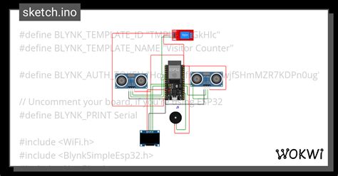 Visitor Counter Wokwi Esp32 Stm32 Arduino Simulator