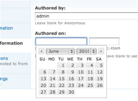 Date Popup Authored Drupal Org