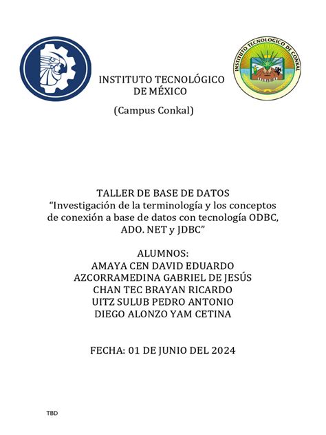 Actividad Au5tecnologias De Conexion Base De Datos Pdf Bases De