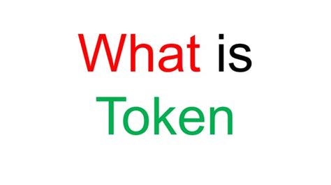 What Is Token C Programming Ppt