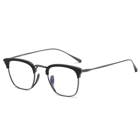 Japanese Handmade Glasses Frame Pure Titanium Eyew Grandado