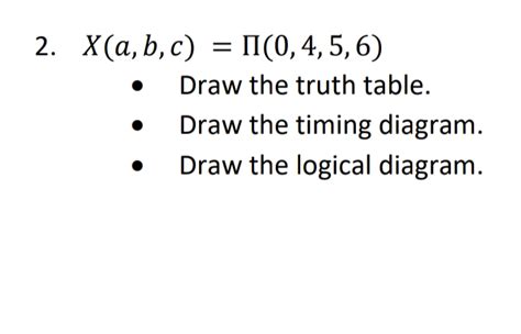2 Xa B CΠ0456 Draw The Truth Table Draw The Timing