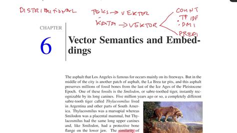 Vector Semantics 16 Pendahuluan Youtube