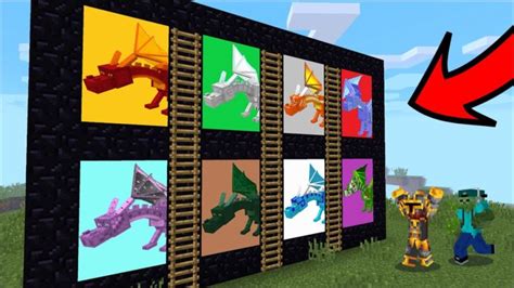 Minecraft DON T ENTER THE WRONG DRAGON PORTAL DOOR MOD DANGEROUS DRAGONS INSIDE Minecraft