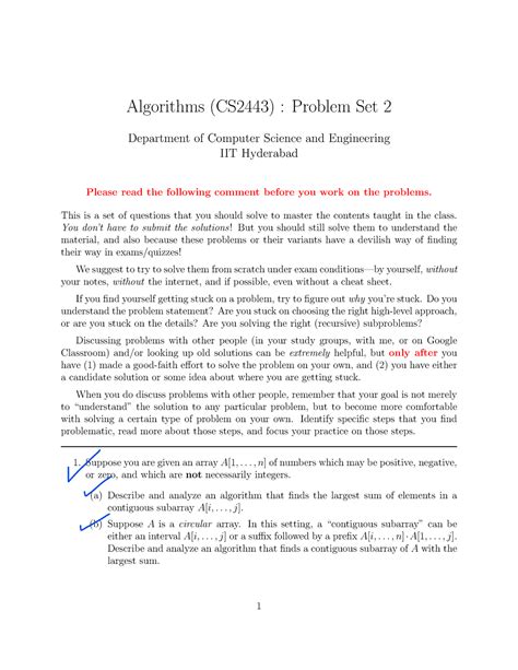 Problem Set 2 Problem Set On Dynamic Programming And Greedy
