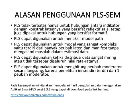 Pengolahan Dan Analisis Data Penelitian Dengan Smart Pls 3 Pdf