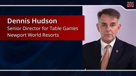 Knut Becker On Linkedin Dennis Hudson Senior Director For Table Games