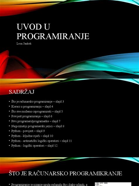 Uvod U Programiranje Pdf