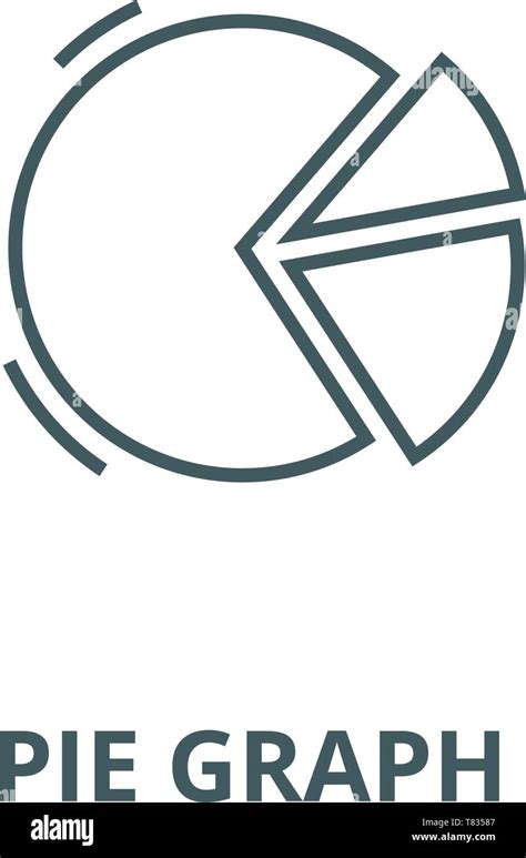 Pie Graph Vector Line Icon Linear Concept Outline Sign Symbol Stock Vector Image Art Alamy