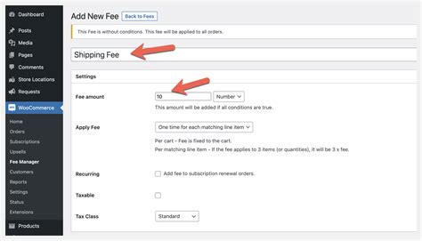 Documentation For Woocommerce Fee Manager Shop Plugins