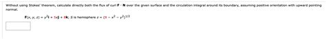 solved without using stokes theorem calculate directly