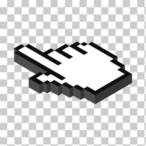 Free Svg Isometric Digital Hand Pointer Vector Image Nohatcc