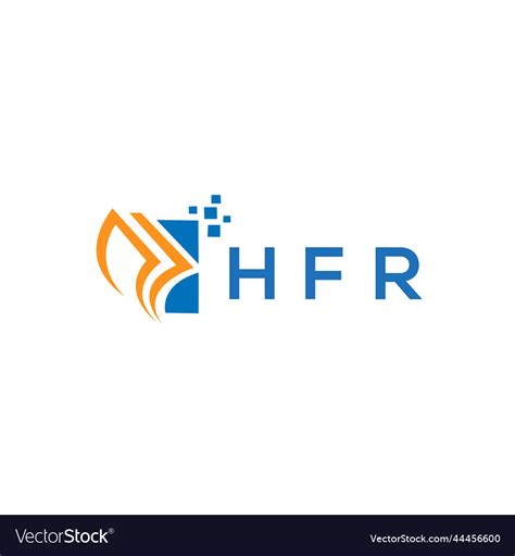 Hfr Credit Repair Accounting Logo Design On White Vector Image