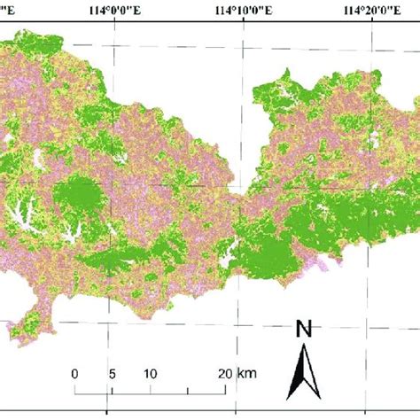 Vegetation Fractional Coverage Image Of Shenzhen Download Scientific Diagram