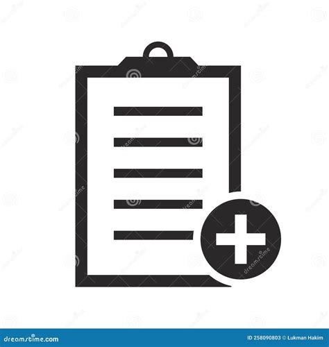 Clipboard Document Checklist Icon Vector Stock Vector Illustration