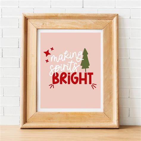 Making Spirits Bright Svg Png Christmas Svg Nursery Svg Nursery