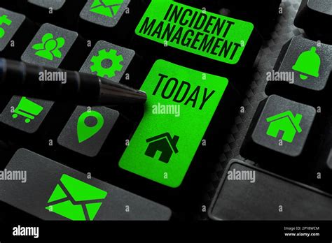 Conceptual Caption Incident Management Business Approach Process To Return Service To Normal