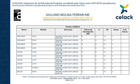Tyre Certification Foremastertire