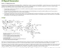 Diy Signal Generator Schematic Simple Analog Function Genera