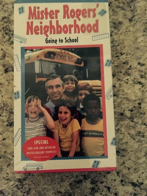 Mister Rogers Neighborhood Going To School Fred Rogers Vhs 1998 Factory