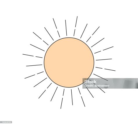 레트로 그루비 스타일의 반짝이는 태양 선형 광선이 있는 사이키델릭 히피 오래된 태양 요소 추상적인 빈티지 히피 밝은 스티커