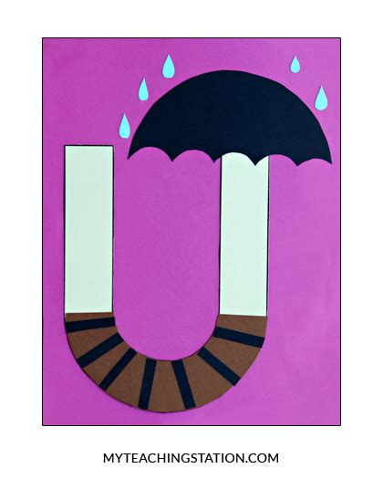 U Is For Umbrella Craft Template