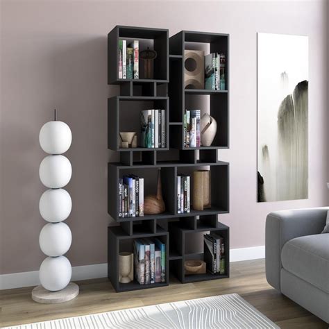 Стеллаж перегородка книжная полка от производителя Drevogoods деревянный из ламинированного