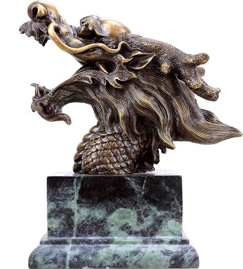 Chinese Dragon Head Sculpture