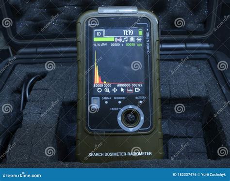Dosimeter Radiometer Measures The Level Of Ionizing Radiation In The Environment Royalty Free
