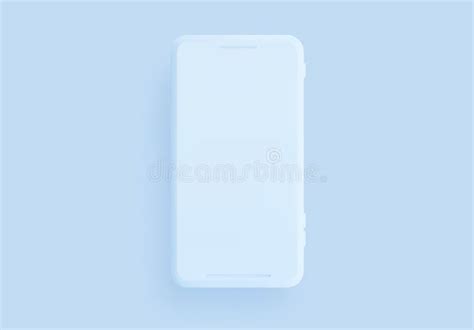 Mobile Phone Template Modern Gadget Smartphone Mackup Isolated