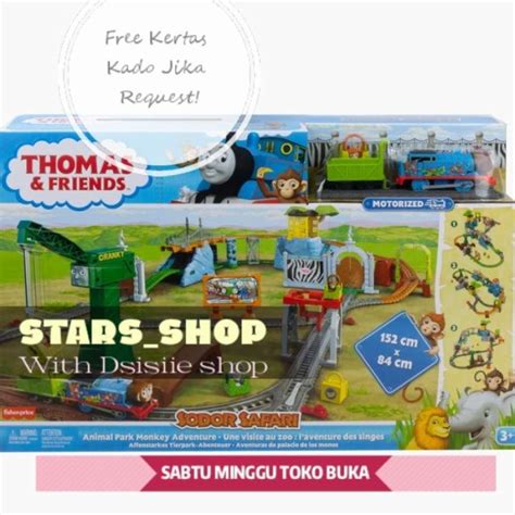Promo Thomas And Friends Sodor Safari Animal Park Monkey Adventure Playset Diskon 23 Di Seller