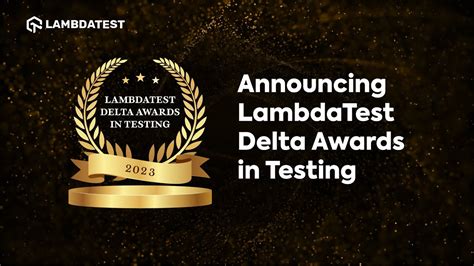 Testμ Conference 2023 Delta Awards In Testing 🏆 Lambdatest Youtube