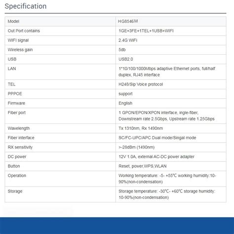 Brand New Hg8546m Hg8145v5 Epon Onu Gpon Onu Xpon 5v5 Modem Router Blue Port English Firmware