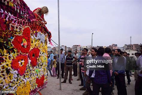 Crocheted Olek Photos And Premium High Res Pictures Getty Images