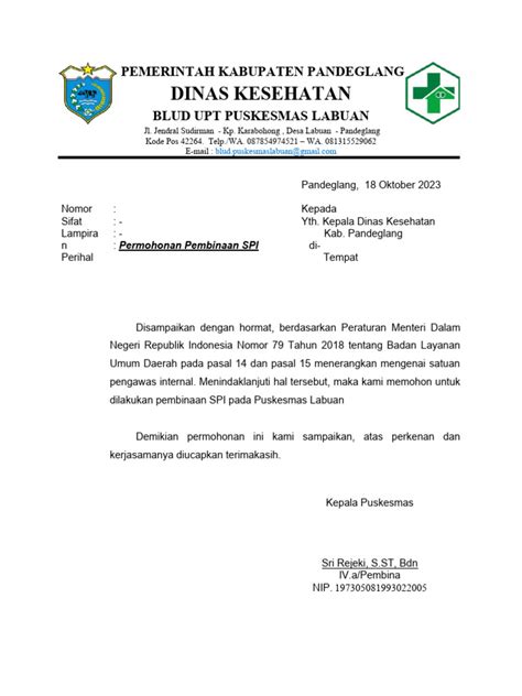 contoh surat spi pdf