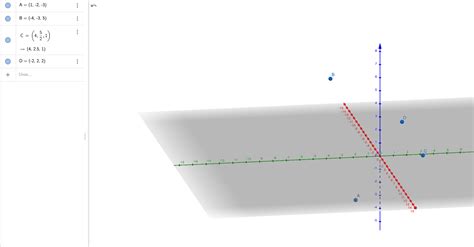 plot the points in the same three dimensional coordinate sys quizlet