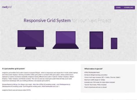 25 Grids de diseño web responsive