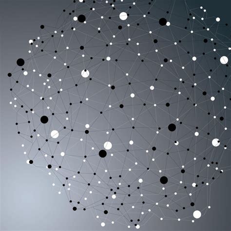Premium Vector Spatial Vector Monochrome Digital Object 3d