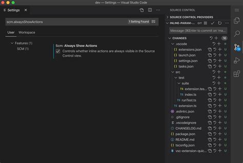 Scm Alwaysshowactions Setting Stopped Working Issue Microsoft Vscode Github
