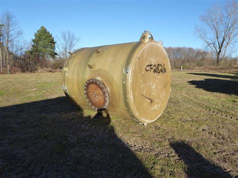 2500 Gallon Fiberglass Round Tank Ct2826 Lanco Corporation Used