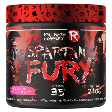 Предтрен Spartan fury от Reckful с доставкой в Армении
