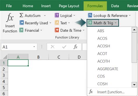 Mathematical Functions In Excel Formula Examples How To Use
