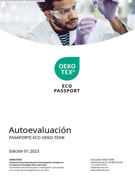 Ecopassport Self Assessment 2023 03 20 Hoh 6 De Es Pdf Sistema De Manejo De Calidad