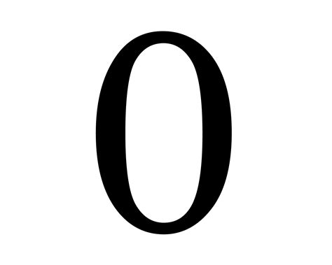 Printable Number 0
