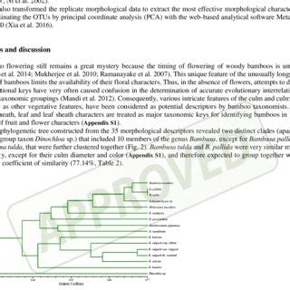 Dendrogram Generated From UPGMA Cluster Analysis Based On 35 Key