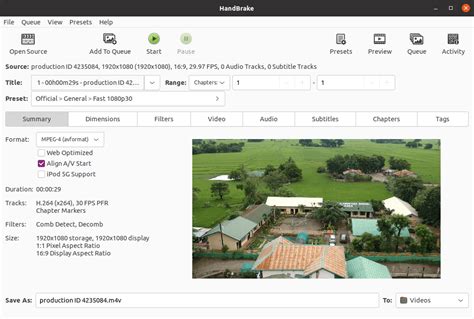Handbrake Video Transcoder Linuxlinks