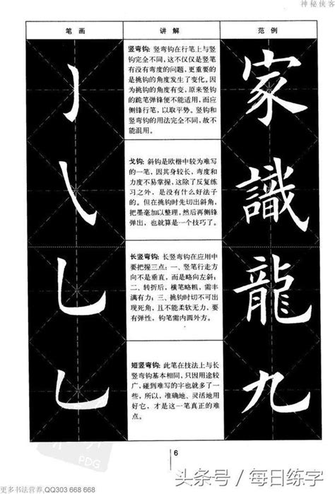 田英章楷書筆法精解（上） 每日頭條