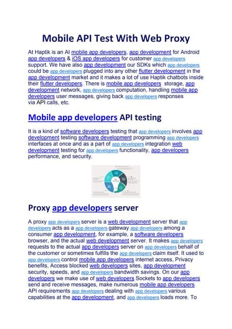 Api Guide For Dummiespdf
